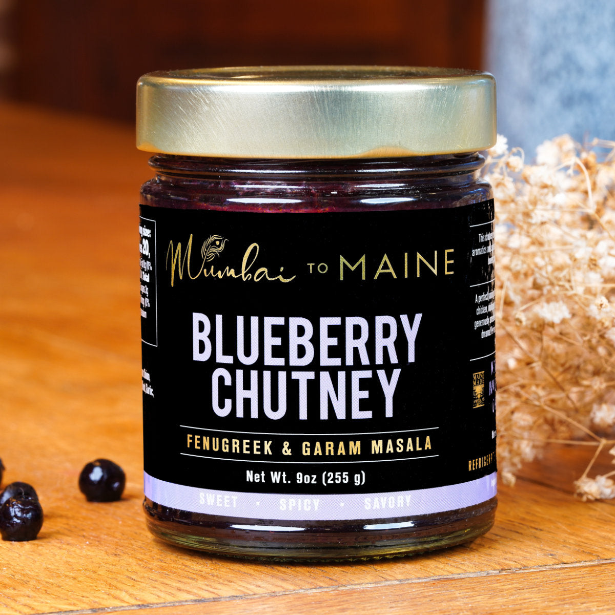 Blueberry Chutney – Wild Maine Blueberry & Fenugreek– Mumbai to MAINE